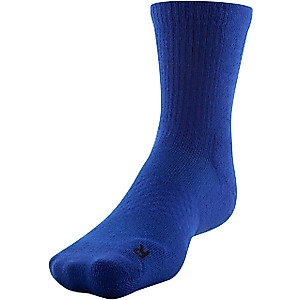 Under Armour Standard 3-Maker Mid-Crew Socks, 3-Pairs, Bauhaus Blue Assorted, Large