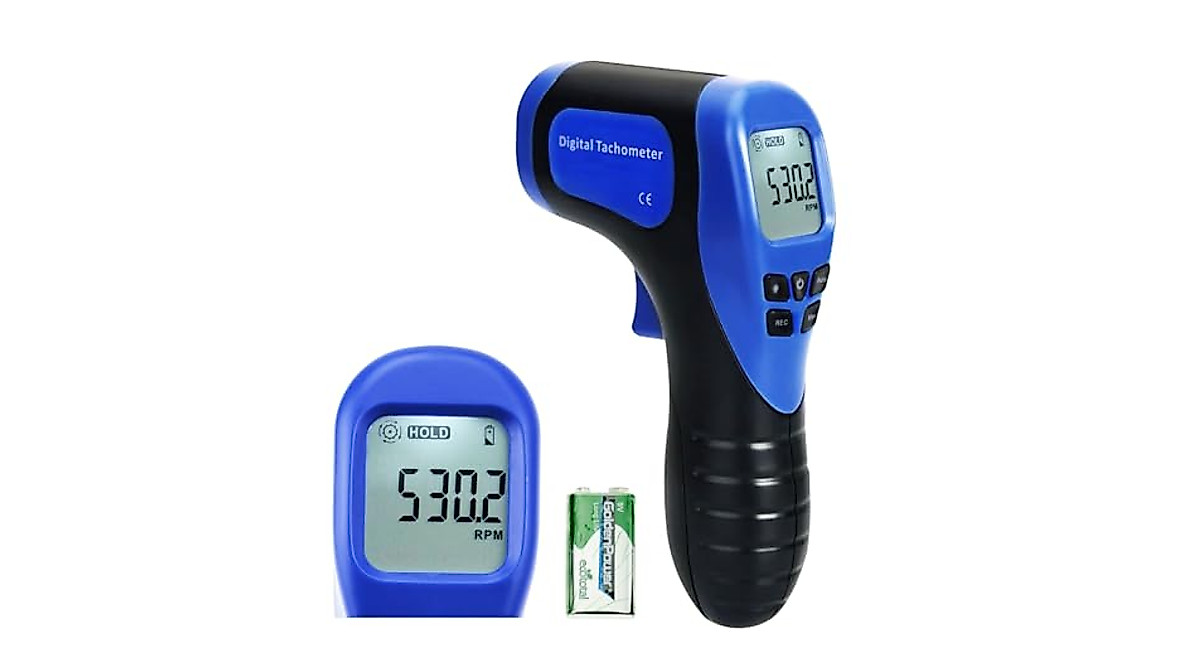 Digital LCD Tachometer - Measure RPM Safely & Accurately