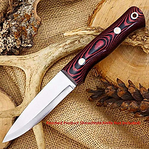 Aibote Micarta Knife Handle Material Slabs Knives Custom DIY Tool for Knife Making Blanks Blades (1pc(Black Red), 160X50X10MM)