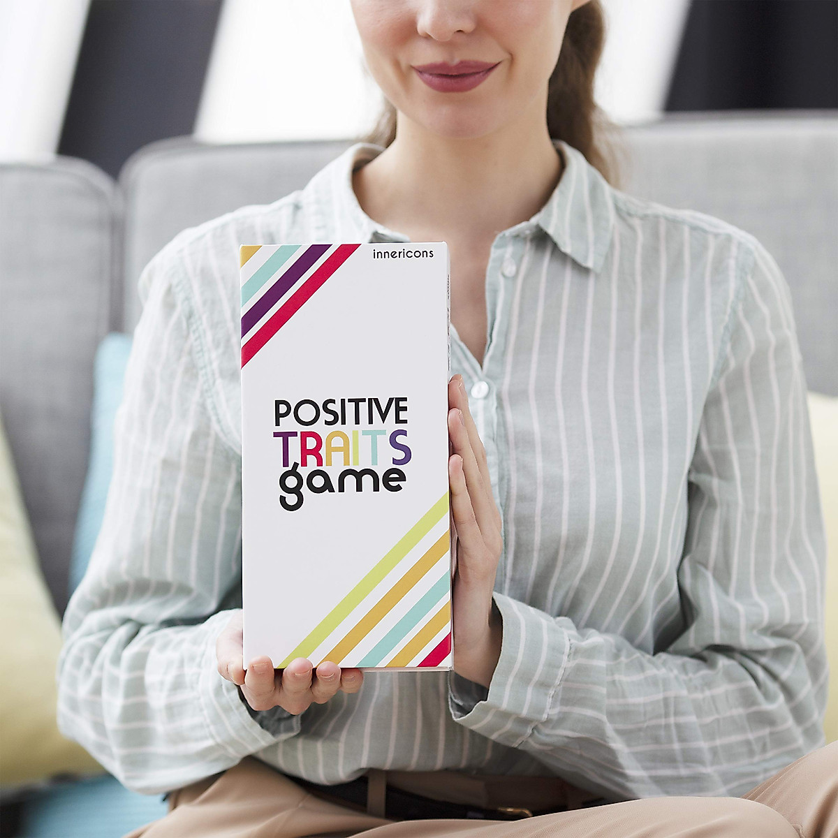 Positive Trait Therapy Games: Social Skills Games that Teaches Social Work Therapy for Kids, Teens and Adults Effective for Self Care, 115 Play Therapy Cards, Counseling game for teachers and families