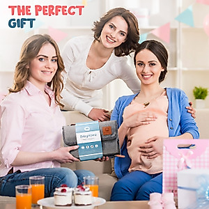 Portable Diaper Changing Pad for Diaper Bag, Waterproof Baby Changing Pad, Portable Changing Pad for Baby with Smart Wipes Pocket - Lightweight Travel Changing Pad On The Go - Baby Pad - Baby Gift