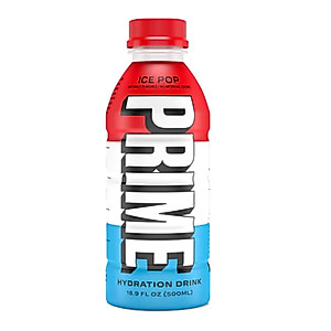 Prime Hydration Sports Drink Variety Bundle - Lemon Lime, Tropical Punch, Blue Raspberry, Strawberry Melon & Ice Pop (Pack of 5) - 16.9 Fl Oz By CentaCure and Free Sticker!