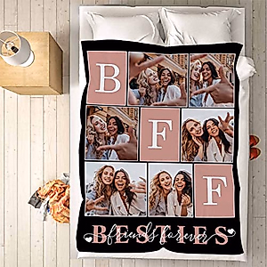 Personalized Besties Cozy Throw Blanket That One Friend You Can Trust with Anything Throw Blanket Lightweight to BFF 6 Photos Lightweight Soft All Season Use Dream Gifts 30"x40"