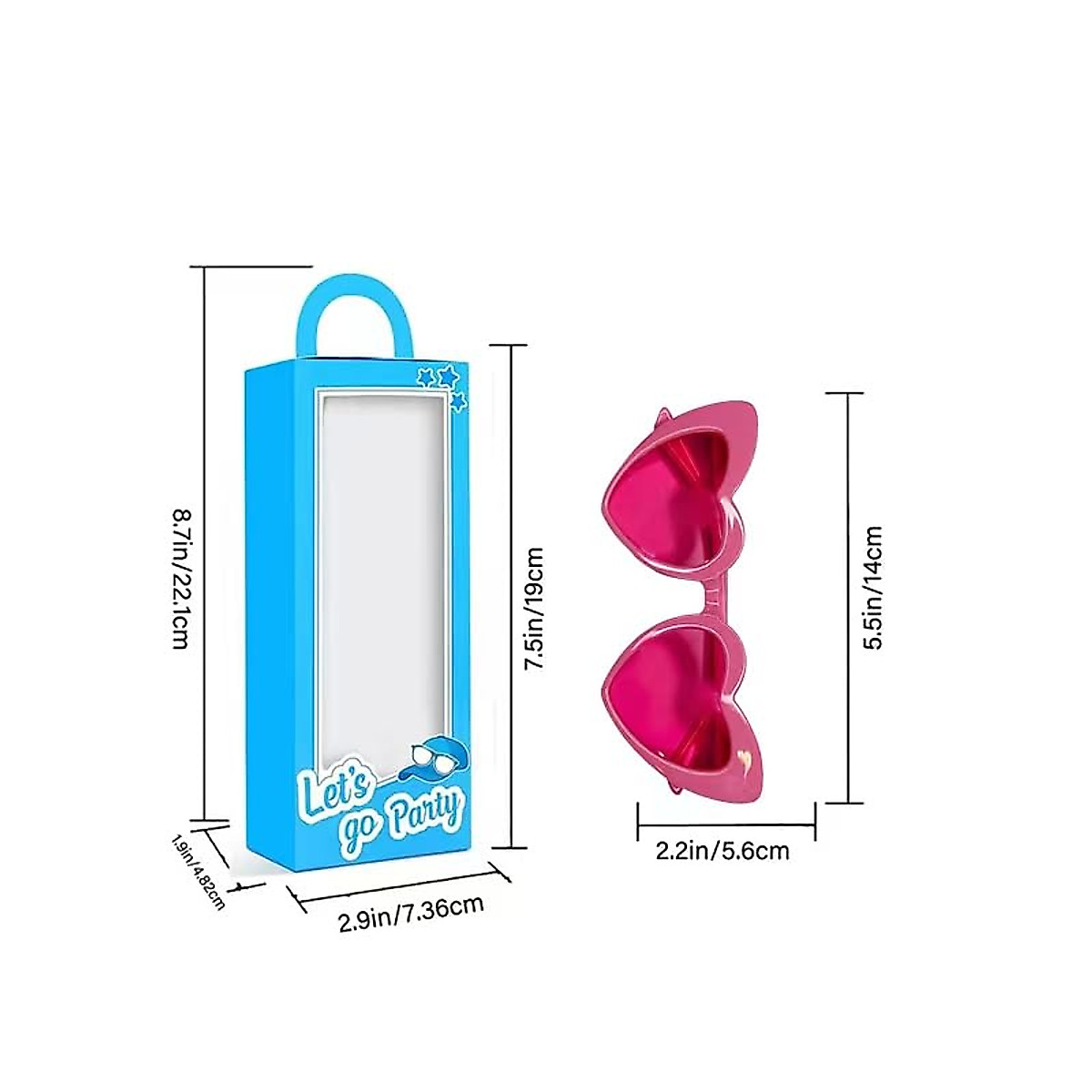 CAPUFIB 12PCS Pink+Blue Party Favor Boxes Blue Doll Gift Boxes Bachelorette Birthday Party Decoration Goodie Bag Candy Boxes for Girls and boys Birthday Party pink Birthday Bridal Shower Supplies