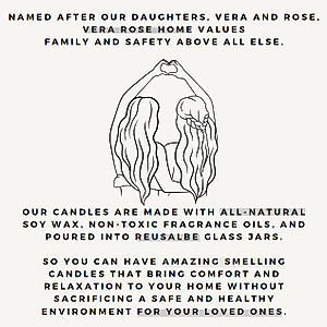 Vera Rose Home Smoke & Oak Scented Soy Candle Long Burning Highly Scented Cedar Sandalwood 60+ Hours Clean Burning Natural Candle Odor Eliminating Mens Scented Candle 12oz Jar