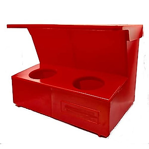 Pigeon Plastic Feeder Dove Bird Food Feeding Pigeon Perches Posadero Comedero Palomas 2 huecos (Two Holes)