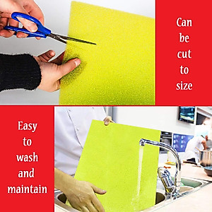 Dualplex® Fruit & Veggie Life Extender Liner for Fridge Refrigerator Drawers, 12 x 15 Inches (6 Pack) – Extends The Life of Your Produce Stays Fresh & Prevents Spoilage, (Yellow)