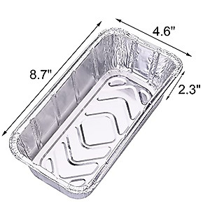 DONSIQIZZ 30 Pack Grease PAN Liner Compatible with Traeger BAC404 Timberline Pellet Grills, Disposable Heavy-Duty Aluminum Foil Grill Drip Tray