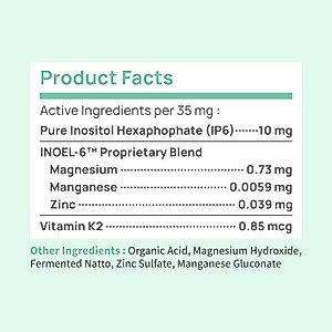 Inoel-6 for Cats and Dogs - Supports Bone Density, Joint and Abnormal Tissue with Pure IP6, Magnesium, Zinc, Manganese, Vitamin K2 (87.50g) (Inoel-6)