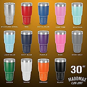 2009-14 Ford F150 Pickup Truck 30oz Stainless Steel Tumbler w/Clear Lid black