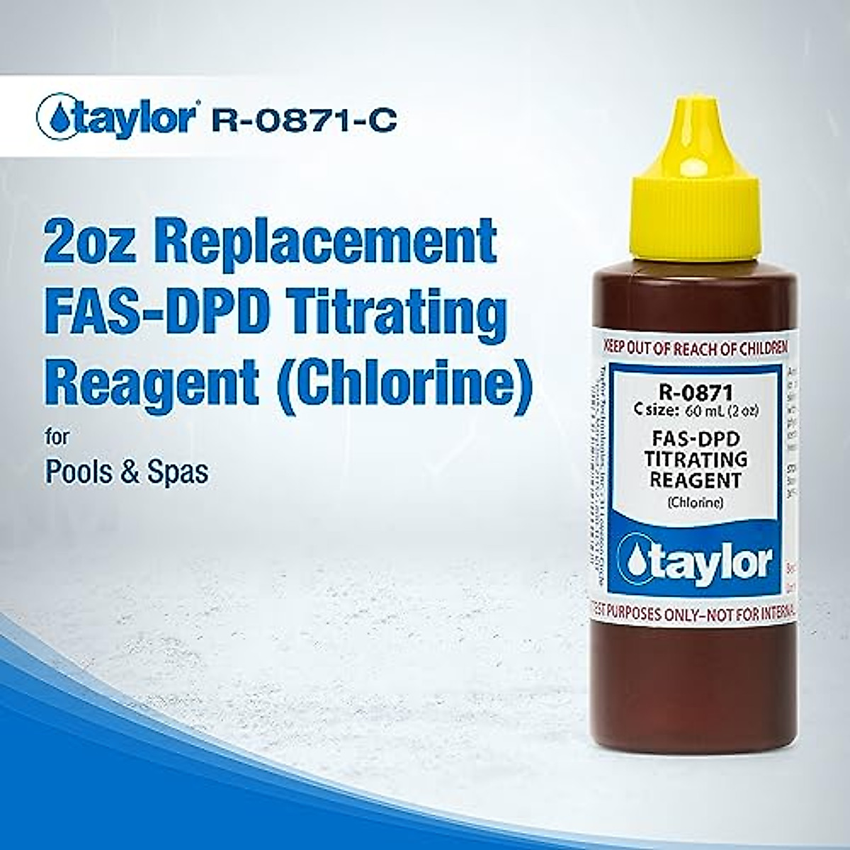 Taylor Technologies R-0871-C Fas-Dpd Titrating 2 Oz