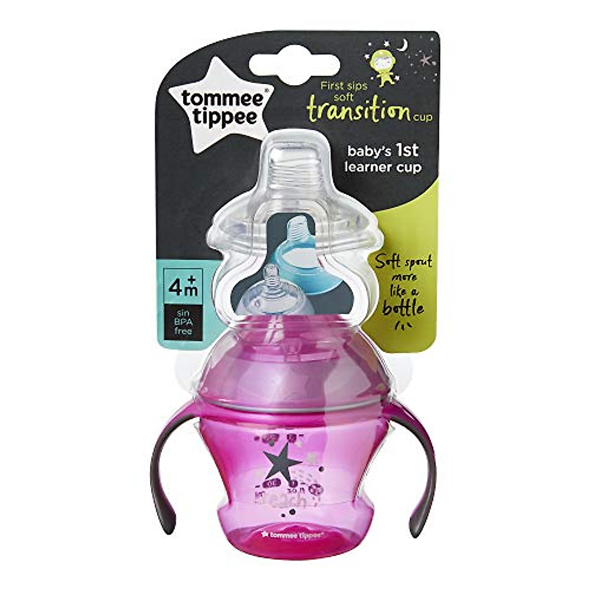 Tommee Tippee First Sips Soft Transition Cup, 4+ months â€“ (Pack of 1) (Colors May Vary)