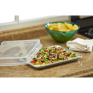 Artisan Professional Classic Aluminum Baking Sheet Pan Set with 18 x 13-inch Half Sheet and Cover