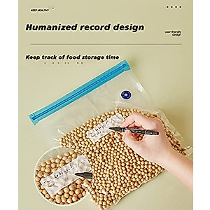 Sous Vide Bags,40 PCS Reusable Vacuum Sealer bags for food,2 Size Vacuum Zipper Bags with 4 Sealing Clips for Anova and Joule Cookers, Food Saver Freezer Bags