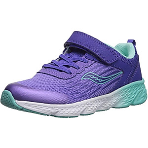 Saucony girls Wind A/C Sneaker, Purple, 6.5 M US