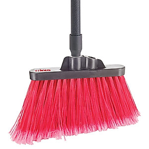 Winco Angled Broom with 48" Fiberglass Handle, Flagged Bristles