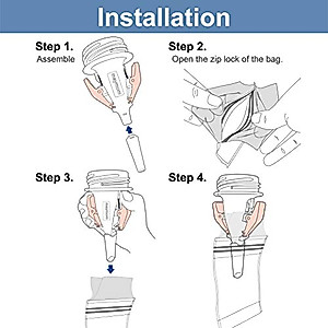 Maymom Milkbag Adapter, Widemouth 2nd Generation; Compatible with Spectra Avent Pumps; Most Milkbags inc. Lansinoh Bags;Do Not Use Microwave or Steamer Bag to Sanitize; 2pc