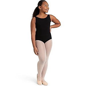 Capezio girls Classic High-neck Tank athletic leotards, Black, L