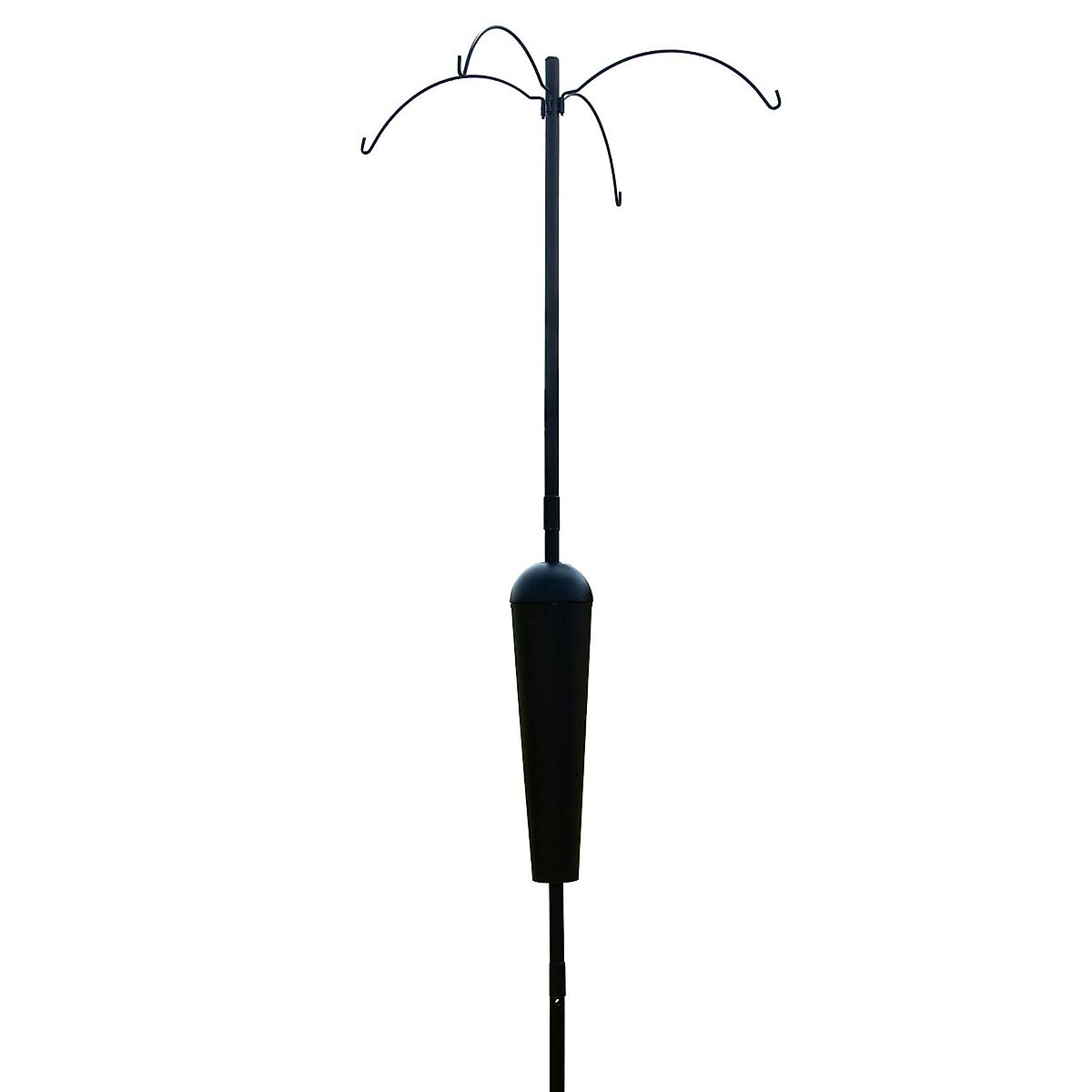 Squirrel Stopper Sequoia Squirrel Proof Pole System with 4 Hanging Stations - Bird Feeder Pole System Only
