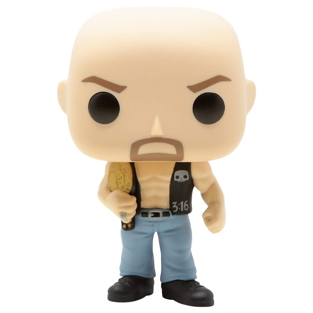 Funko POP WWE: Stone Cold Steve Austin with Belt Pop! Vinyl Figure (Bundled with Compatible Pop Box Protector Case), Multicolor, 3.75 inches