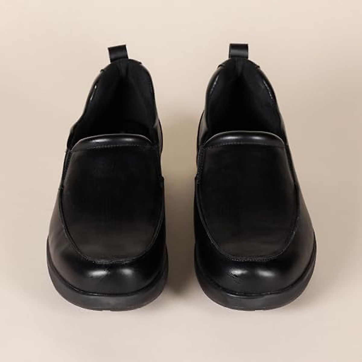 Amazon Essentials Men's Comfortable Service Shoe, Black, 11