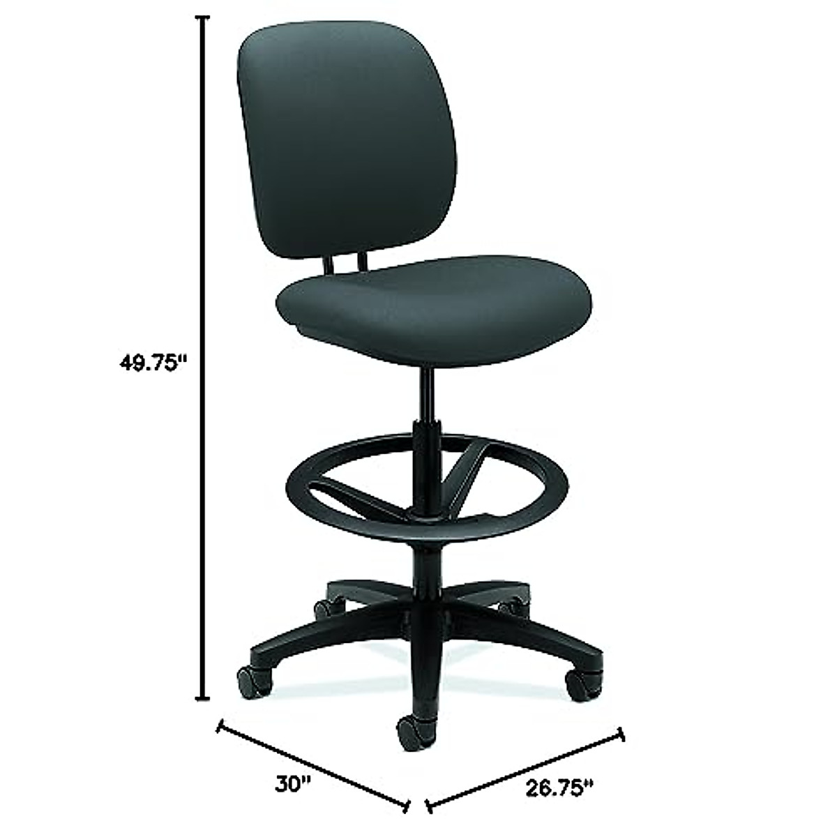 HON ComforTask Stool, Iron Ore CU19