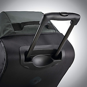 Samsonite Andante 2 Wheeled Duffel Bag – 22-Inch Durable Rolling Luggage with Inline Skate Wheels, Push-Button Handle & Spacious Compartments – Travel-Friendly and Lightweight - Moss Green/Black