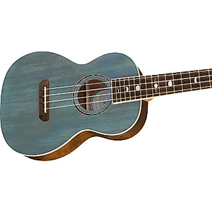 Fender Dhani Harrison Tenor Ukulele, Turquoise, with Gig Bag