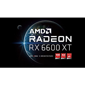 PowerColor Fighter AMD Radeon RX 6600 XT Gaming Graphics Card with 8GB GDDR6 Memory, Powered by AMD RDNA 2, HDMI 2.1