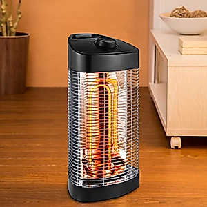 Energ+ Infrared Electric Outdoor Heater, Freestanding Oscillating with Tip-Over Protection, Radiant Heating, Portable and Lightweight Patio Heater, Waterproof and Dust Resistant