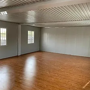 Double-Story Barn Homes, 20ft & 40ft Flat Pack Houses with Full Bathroom and Kitchen, Foldable Tiny Homes, Mobile Container Houses, Expo Groups Prefabricated Cabins for Living (20FT)