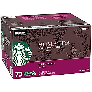 Starbucks 72 Count Sumatra Coffee, 0.41 Ounce