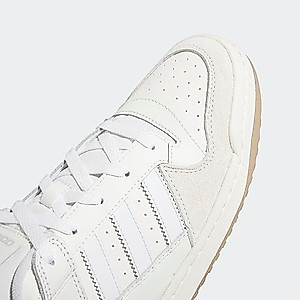 adidas Originals Men's Forum Low Classic Sneaker, Chalk White/Cloud White/White, 9