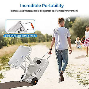 YITAHOME Portable Camping Toilet and Sink, 5.3 Gallon Flush Porta Potty, 30 L Hand Washing Station, for Outdoor, RV, Boat, Camper, Travel