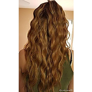 Alure 3 Barrel Hair Waver for Beachy/Frizz-Free Waves w/LCD Temperature Display - 1 Inch Ceramic Tourmaline Triple Barrels, Dual Voltage Crimping Tool