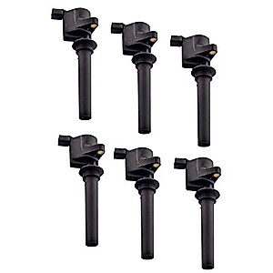 ENA Ignition Coil Pack Set of 6 Compatible with Ford Mazda Mercury Escape Five Hundred Freestyle Taurus 3.0L V6 Replacement for DG500 DG513 FD502