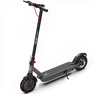 Hiboy S2 Pro Electric Scooter with Seat, 500W Motor, 10" Solid Tires, 25 Miles Long-Range & 19 Mph Folding Commuter Electric Scooter for Adults with Dual Rear Suspension