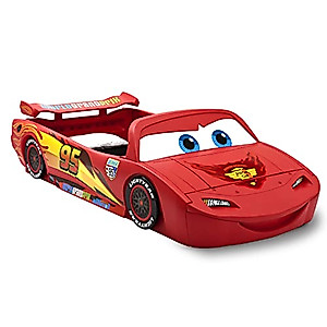 Disney/Pixar Cars Lightning McQueen Toddler-To-Twin Bed with Toy Box by Delta Children
