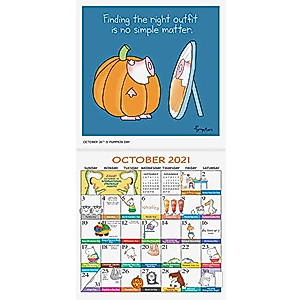 Sandra Boynton's Every Day's a Fabulous Holiday 2021 Wall Calendar