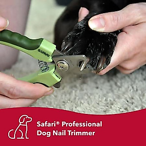 Coastal Pet Safari Professional Dog Nail Trimmer - Pet Nail Clippers for Large Dogs - Safety Stop & Non-Slip Grip - Large - 6.6" x 2"