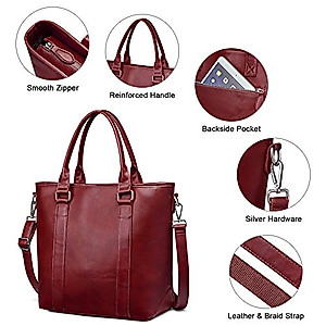 Newshows Women Faux Leather Satchel Handbag Bucket Bag Top Handle Crossbody Purse, Mini Tote Bags