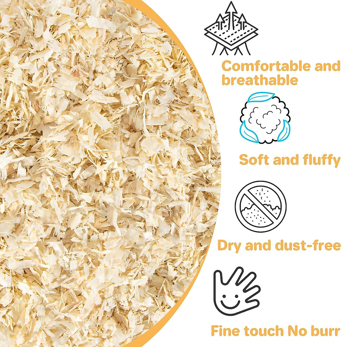 31OZ Sukh Chicken coop Bedding - Aspen shavings Animal Bedding as Chicken Supplies for Chicken House Bedding winterizing Nesting for Small pet Guinea Pig Rabbit Chinchilla Bird Gerbil Odor Control