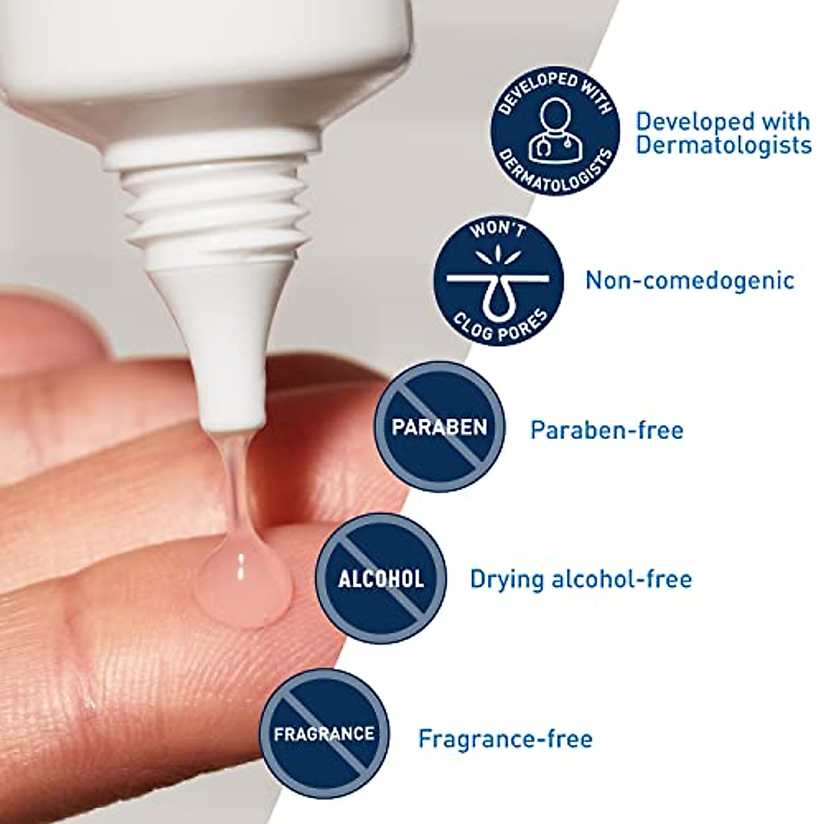 CeraVe Salicylic Acid Acne Treatment with Glycolic Acid and Lactic Acid | AHA/BHA Acne Gel for Face to Control and Clear Breakouts | Fragrance Free, Paraben Free, Oil Free & Non-Comedogenic|1.35 Ounce