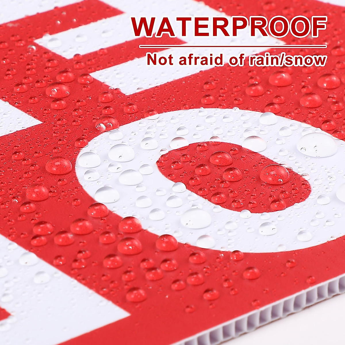 Yaomiao 5 Pcs for Rent Sign with Stand 16 x 12 Inch Plastic Yard Sign with Tall Stakes Double Sided Waterproof Corrugated for Rental House Car Apartment Shops Business(Red)