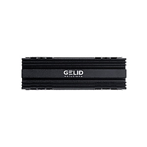 Gelid Solutions Icecap M.2–SSD Cooler with Thermal Throttling–M.2 2280 SSD Compatible–Aluminum Heatsink-Thermal Pad Included-72x23x10-Silver