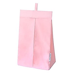 SPRINGSPIRIT Diaper Organizer, Diaper Bag Organizer Hanging Beside Changing Pad Table, Playard or Wall for Diaper Stacker, Pink Diaper Organizer