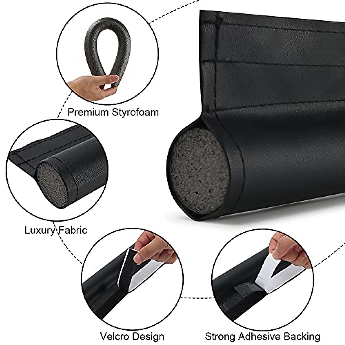 Door Draft Stopper Under Door Noise Blocker Sweeps for Interior Doors Gap Guard Sound Proof Weather Stripping, 36 inch