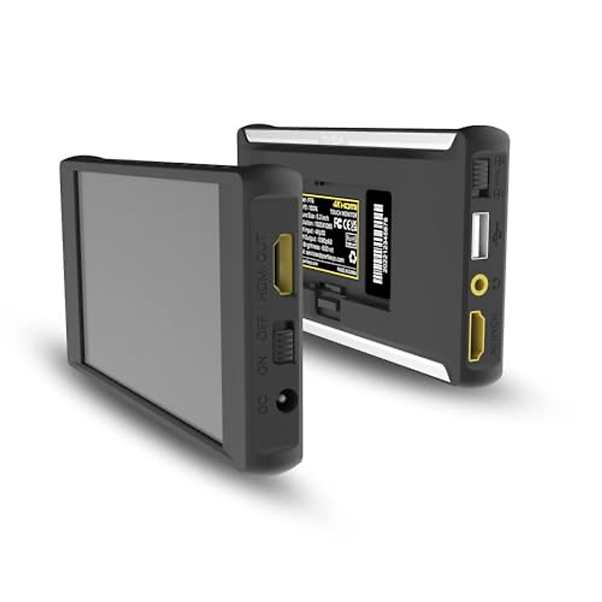 Portkeys PT6 DCI-P3 IPS Touchscreen 5.2'' On-Camera Field Monitor with 1080P 60 HDMI Output, 4K HDMI 30p Input, 3D LUT Out, Peaking Frame, Image Crop, Stretch Effect(Vertical), Peaking Frame