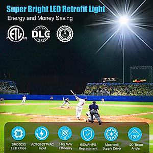 BBESTLED 150W LED Shoebox Retrofit Kit 5000K (Input 100-277V) 21000LM E39 LED Street Light Outdoor, Outside LED Pole Parking Lights LED Retrofit Kits DLC ETL Listed, Commercial Retrofit LED Lights