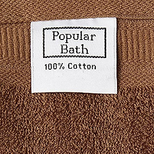 Popular Bath Bath Towels, Larissa Collection, 3-Piece Set, Rose Design